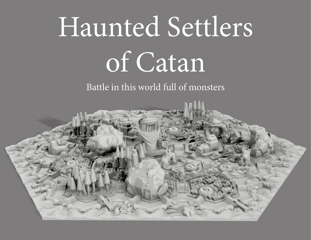 Haunted Settlers of Catan 3D Print STL Files Custom Monster Themed 3/4 ...