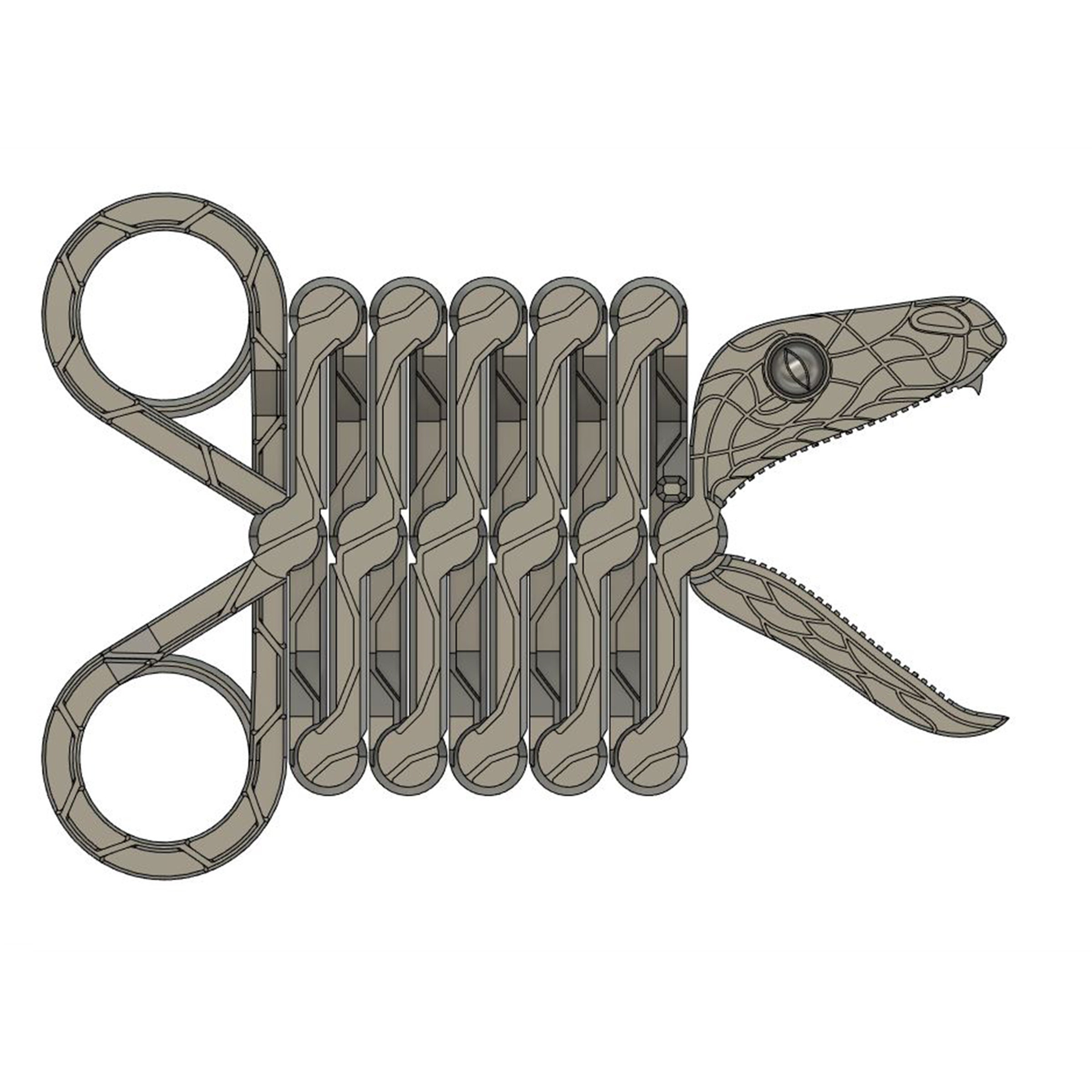 3D Printed Scissor Snake Grabbing Tool viper Style - Etsy