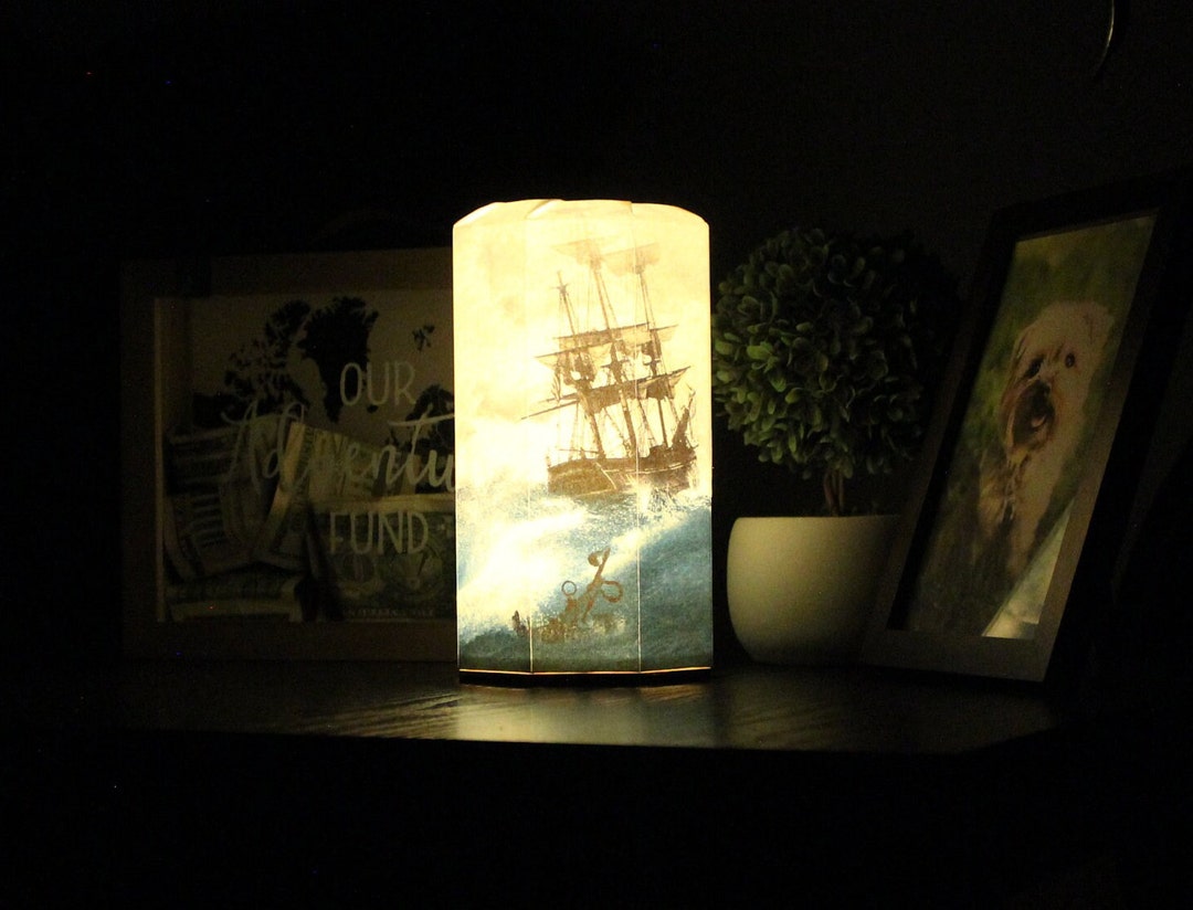Coming Storm Lamp - Origami Home Decor Paper Night Light - Etsy