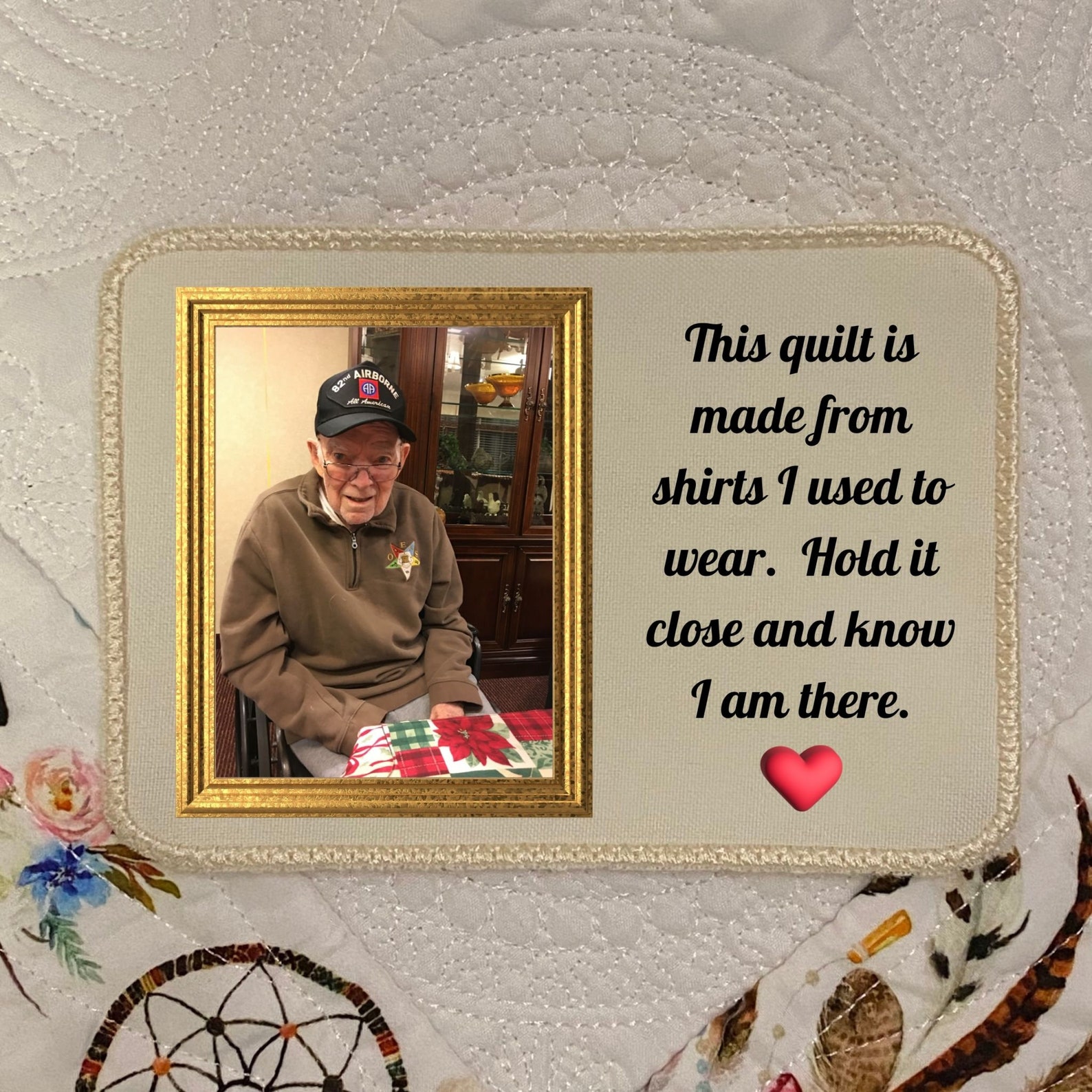 Photo Memory Quilt Label Custom Photo Memory Quilt Label Embroidered ...