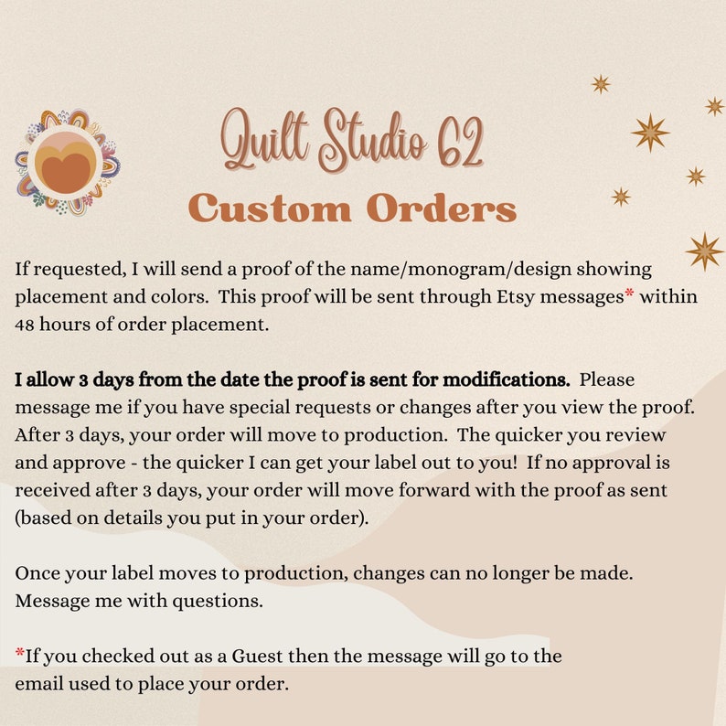 Photo Memory Quilt Label Custom Photo Memory Quilt Label Embroidered ...