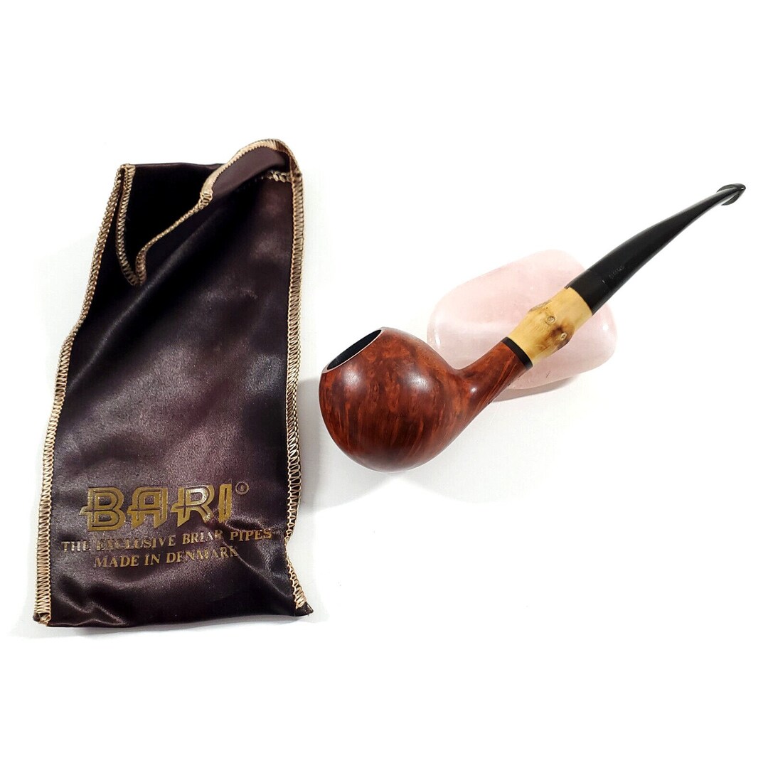 Vintage Bari Pearl Bamboo 7070 Super Grain Denmark Briar Wood Tobacco ...