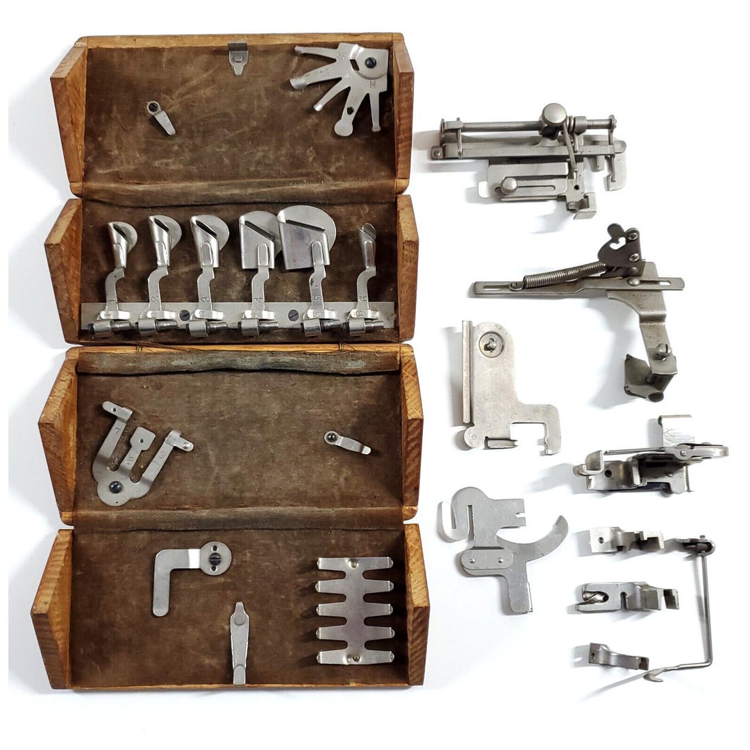 Vintage Singer Wooden Puzzle Stash Box Folding Treadle Sewing Machine Attachment - Etsy