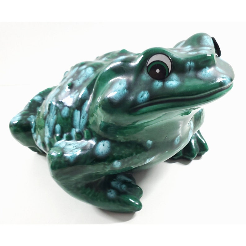 Vintage Arnels Large XL Ceramic Pottery Frog Toad Garden Outdoor 14"x8 ...