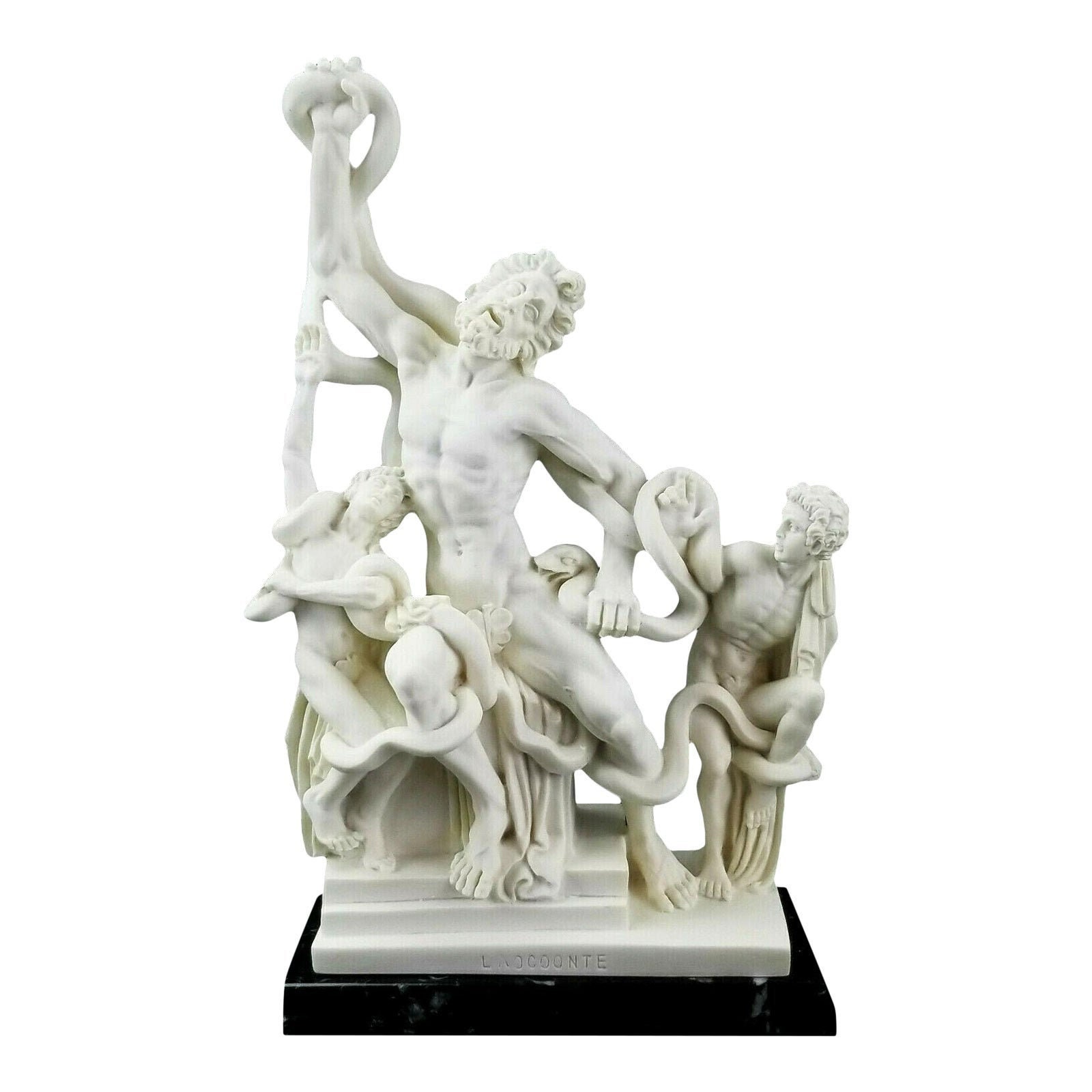Vintage Laocoonte Greek Roman Mythology A Santini Alabaster with Marble ...