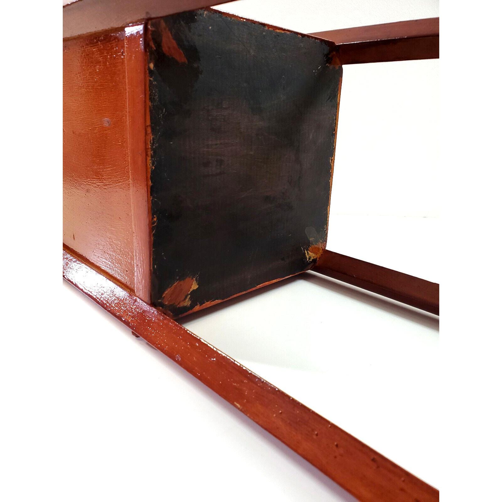 Antique Vintage Wooden Smoking Stand Cigar Tobacco Side Accent Table ...