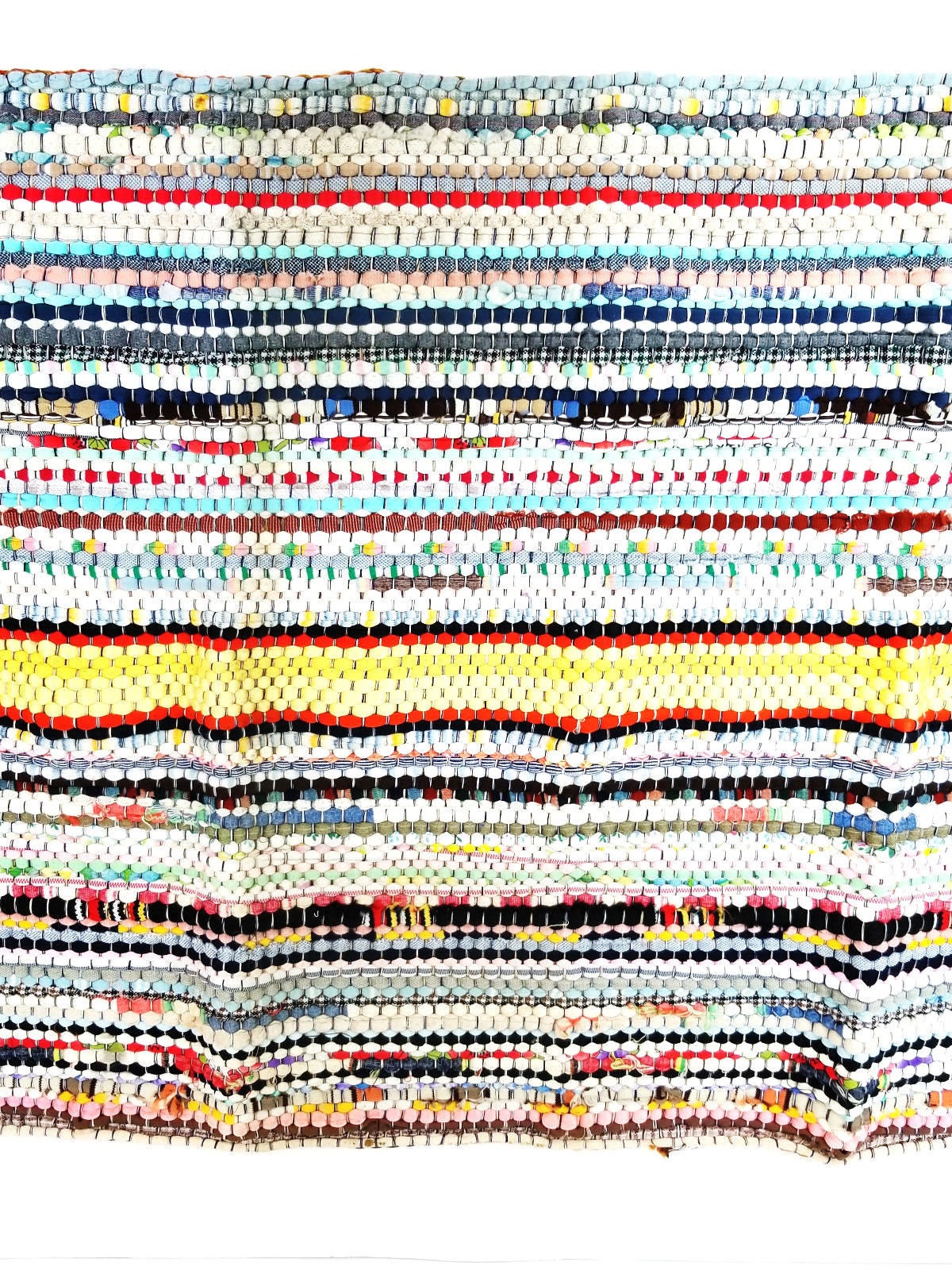 New Vintage Mid Century Multi-Color Reversible Utility Rag Throw Rug 24 ...