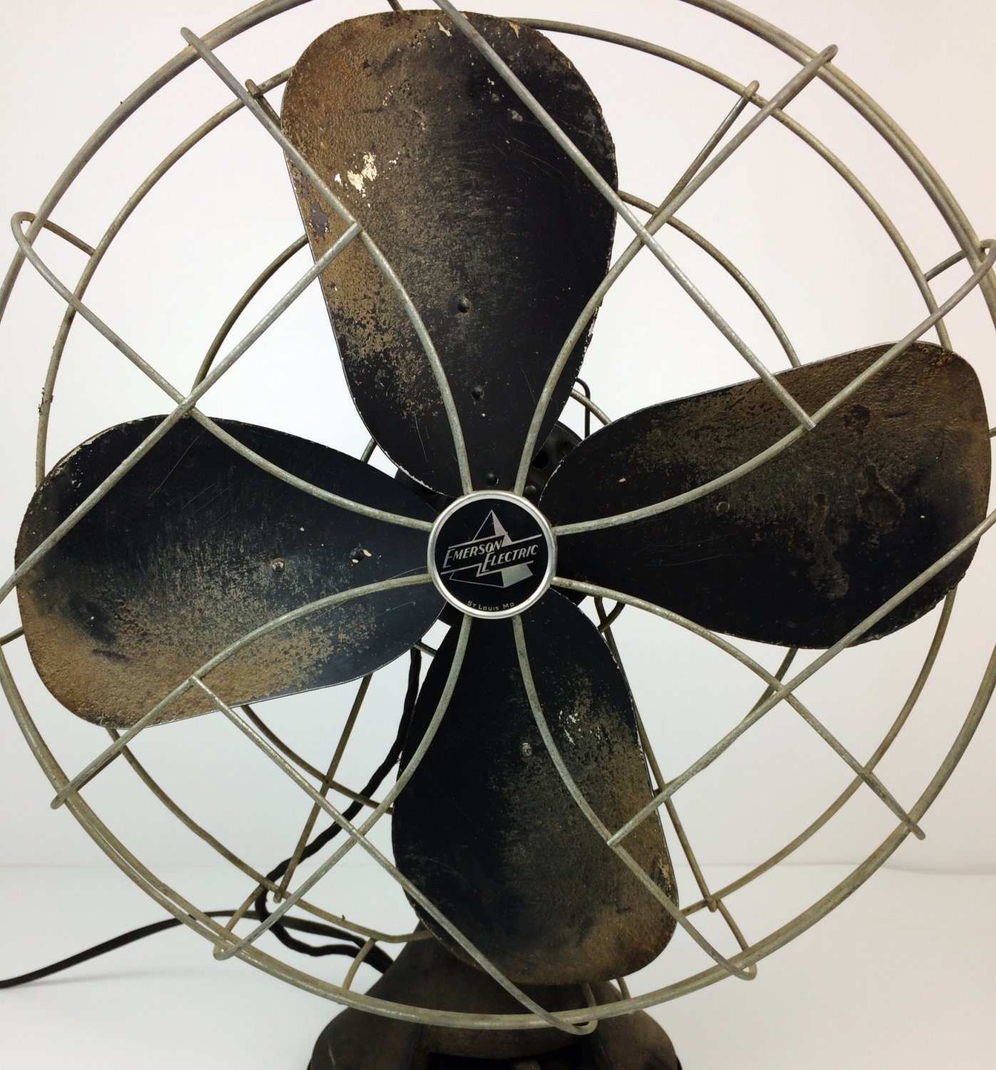 Antique Vintage Emerson Electric Oscillating Working Brass Blade Cast ...