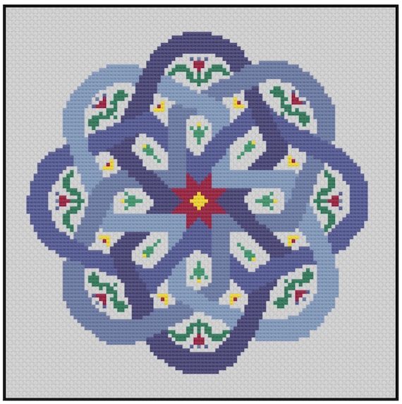 Interwoven Cross Stitch Pattern paper Copy - Etsy