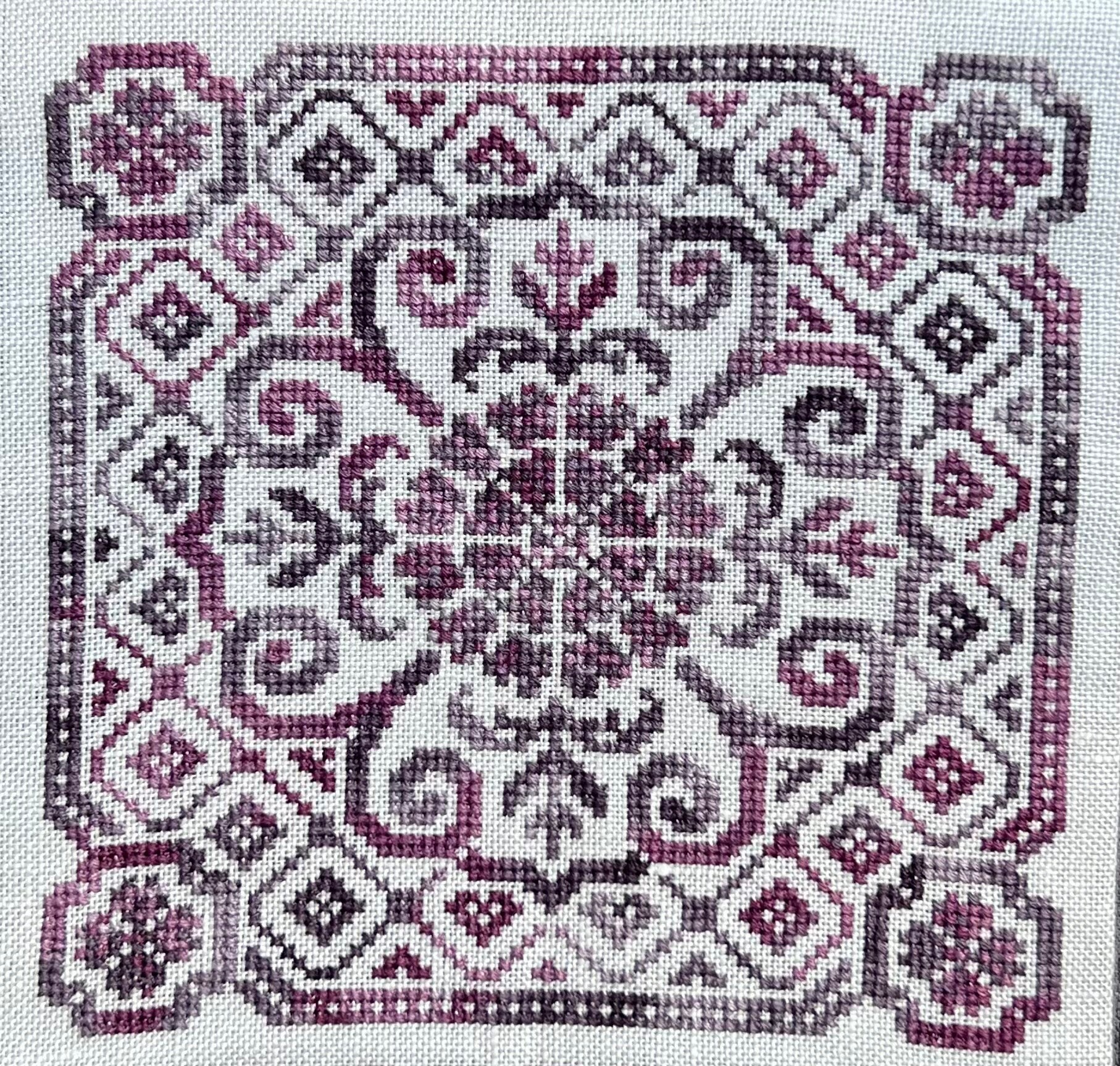 Three Lacy Squares Cross Stitch Pattern (paper Copy) - Etsy