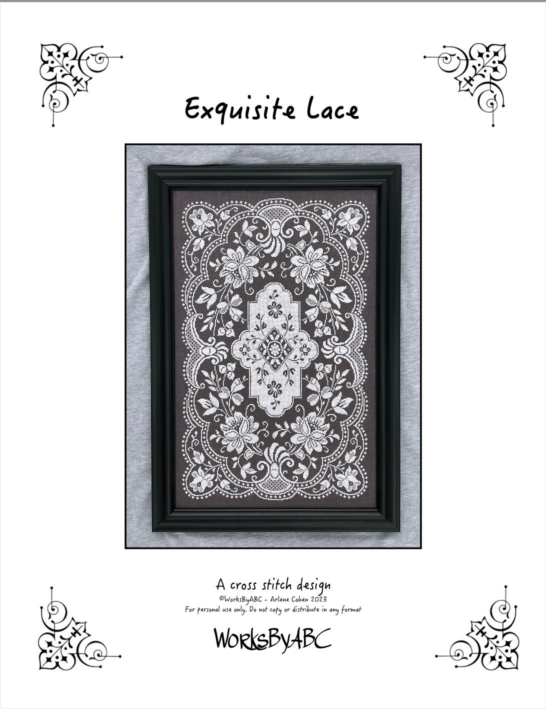 Exquisite Lace Cross Stitch Pattern PDF - Etsy