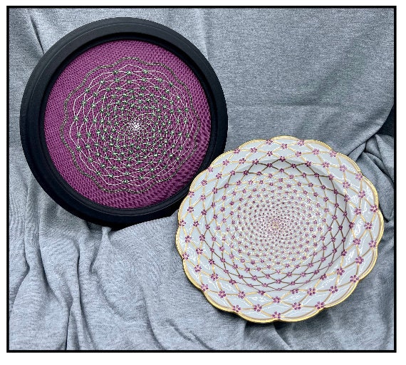 Royal Swirl Cross Stitch Pattern (paper Copy) - Etsy