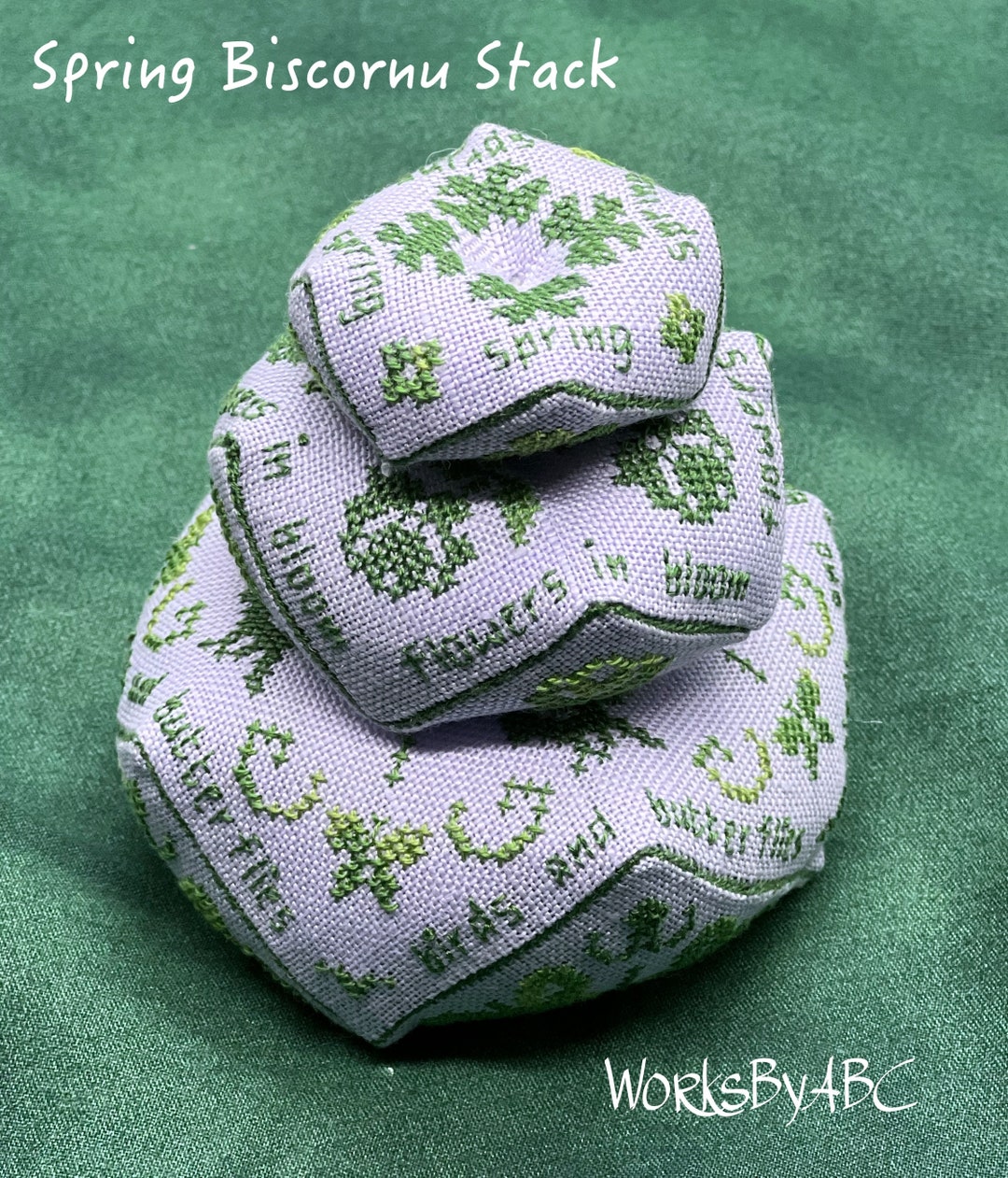 Spring Biscornu Stack Cross Stitch Pattern (PDF) - Etsy