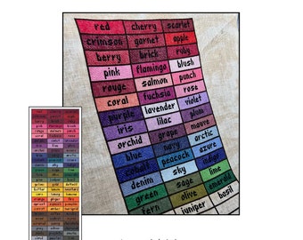 DMC Color Chart 505 Colors PDF Pattern Only - Etsy UK