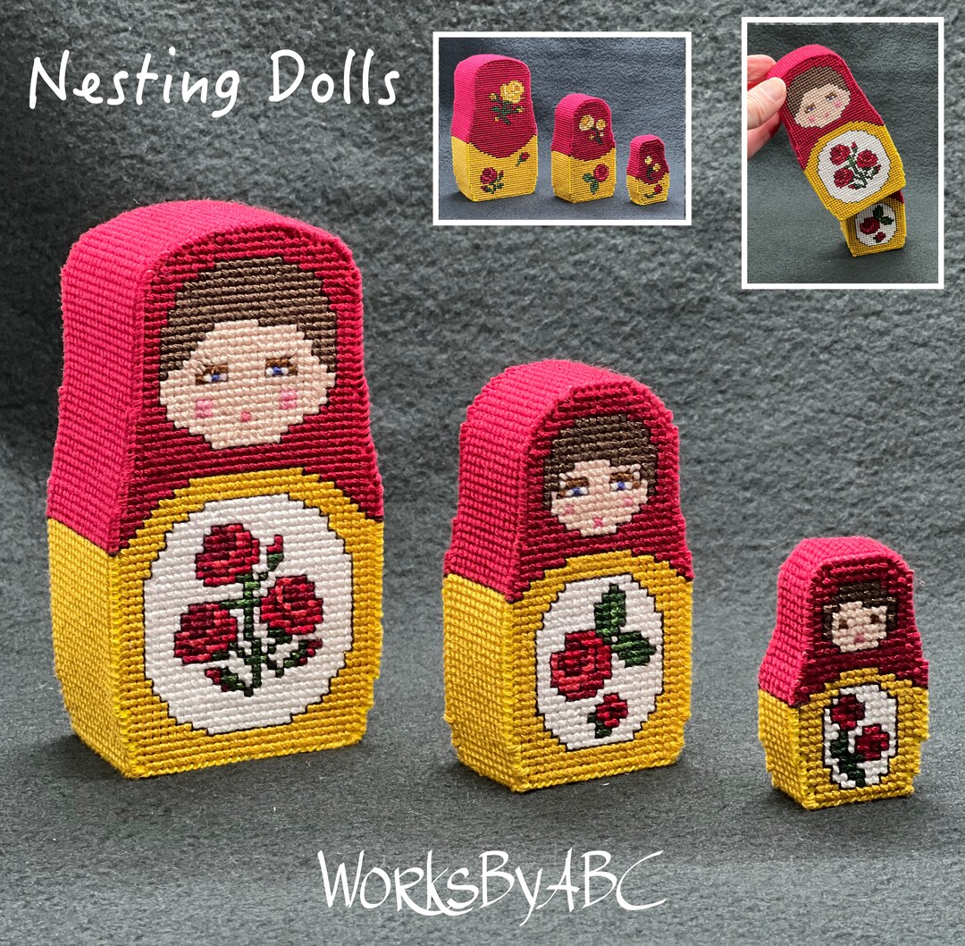 Nesting Doll Cross Stitch Pattern (PDF) - Etsy