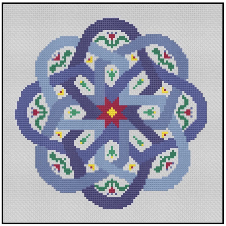 Interwoven Cross Stitch Pattern (PDF) - Etsy