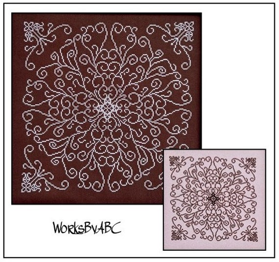 Filigree in Stitches Cross Stitch Pattern paper Copy - Etsy