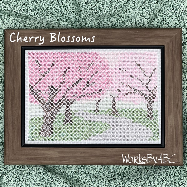Cherry Blossom Cross Stitch Patterns - Etsy