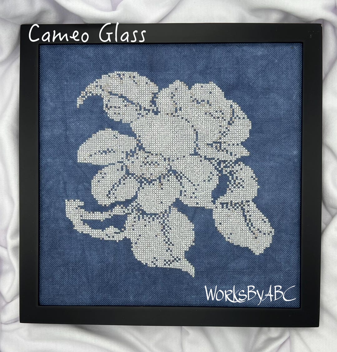 Cameo Glass Cross Stitch Pattern (paper Copy) - Etsy