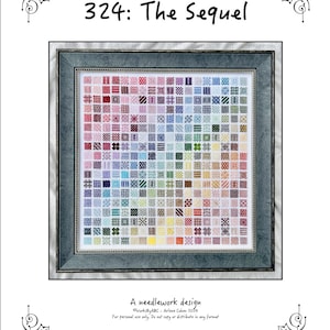 324: the Sequel Needlework Canvaswork Blackwork Pattern (paper Copy) - Etsy