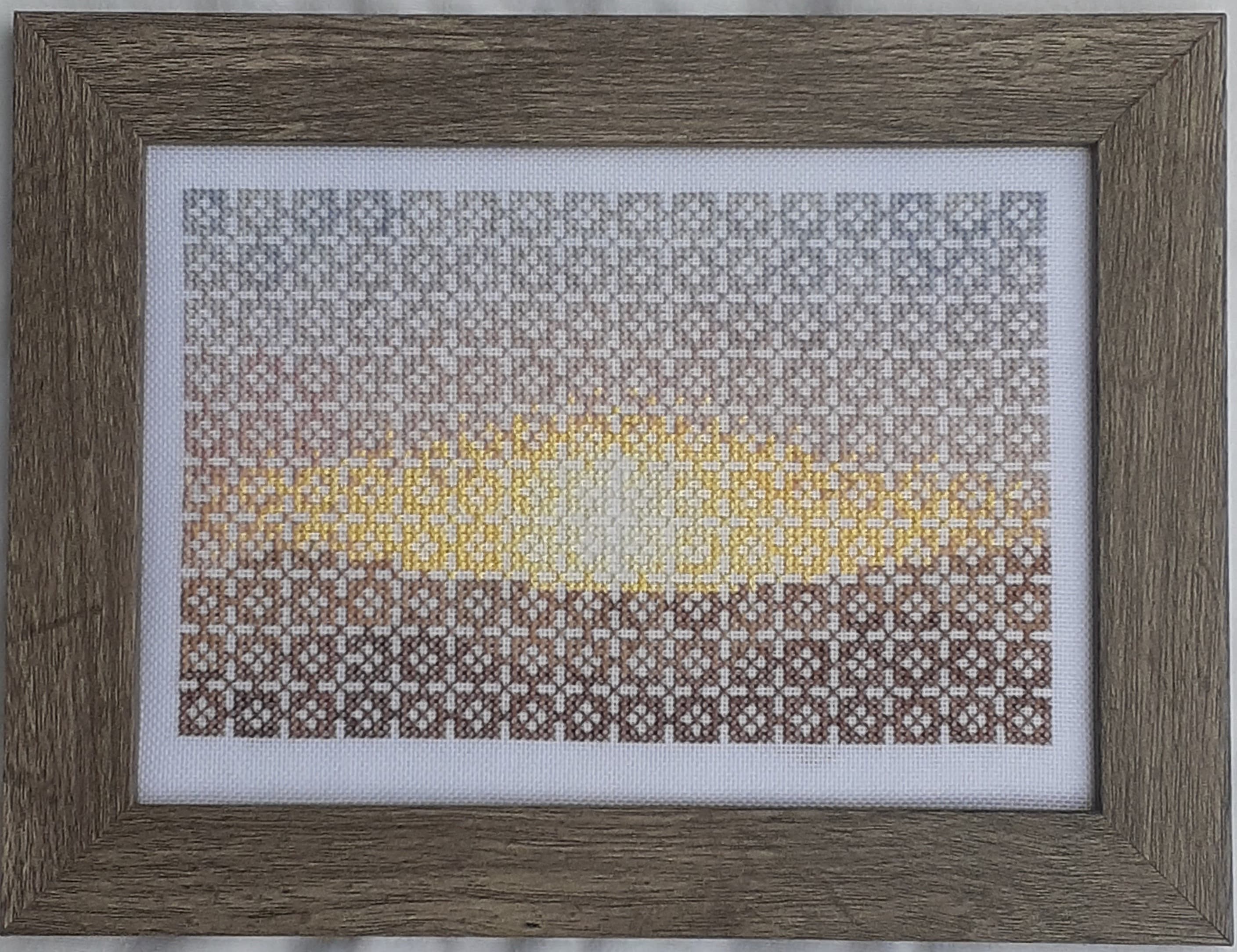 Sunset Cross Stitch Pattern (pdf) - Etsy