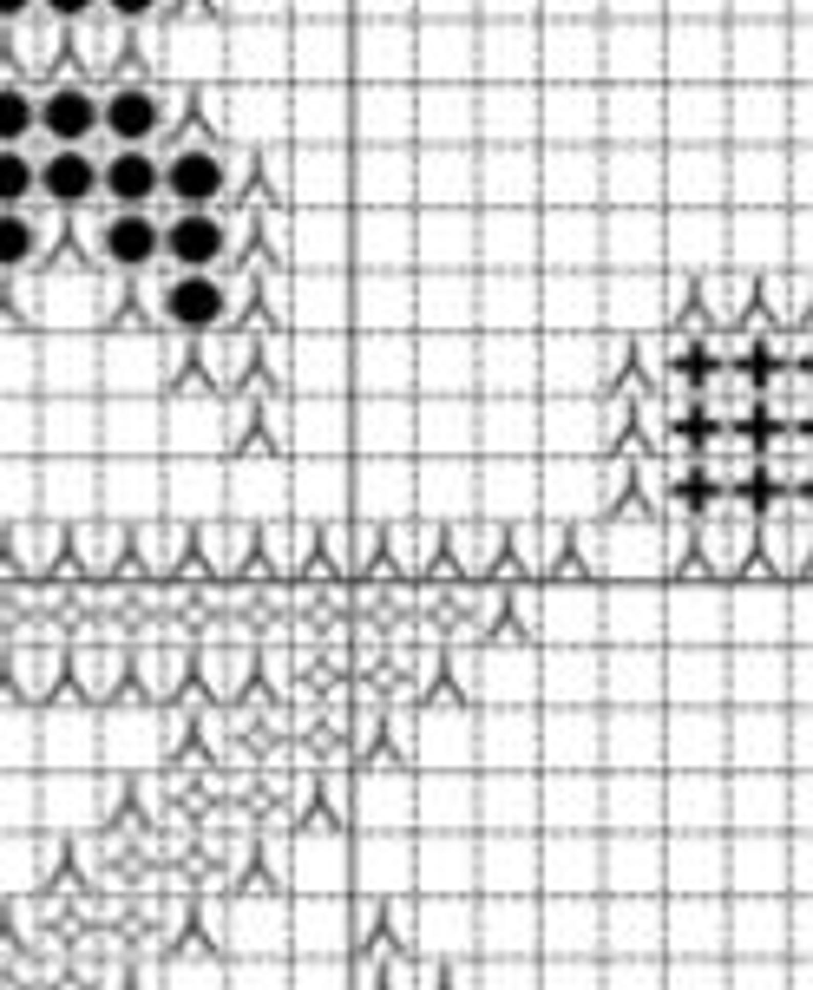 Symmetrical Star Cross Stitch Pattern Paper Copy - Etsy