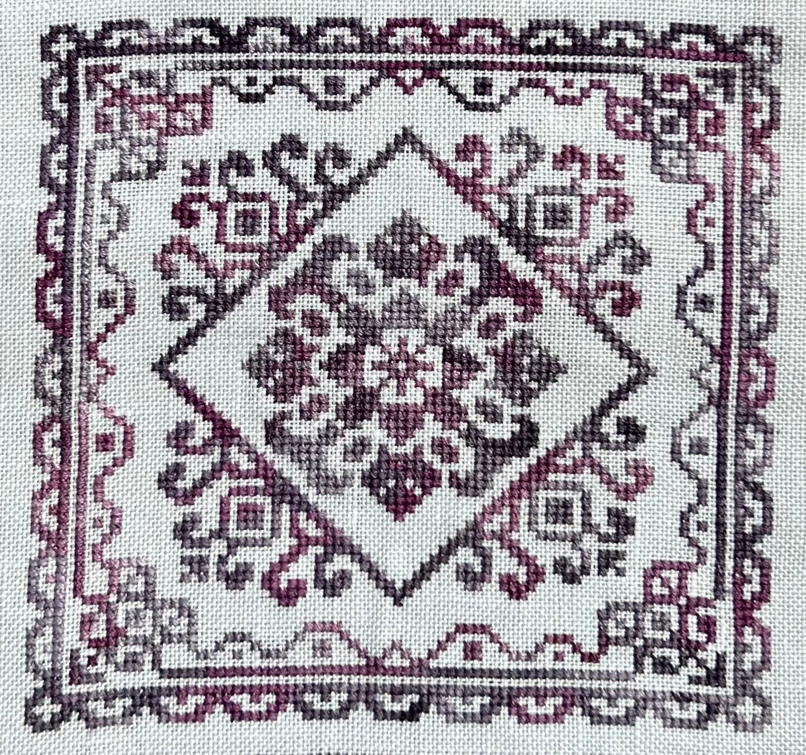 Three Lacy Squares Cross Stitch Pattern (paper Copy) - Etsy