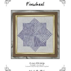 Pinwheel Cross Stitch Pattern (PDF) - Etsy