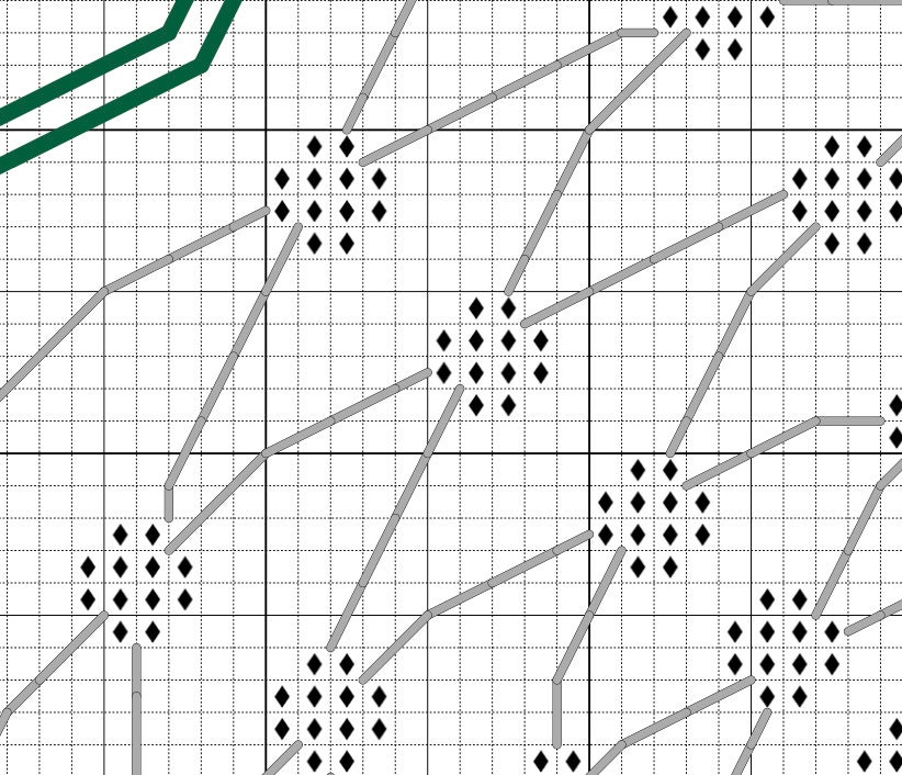 Royal Swirl Cross Stitch Pattern (paper Copy) - Etsy