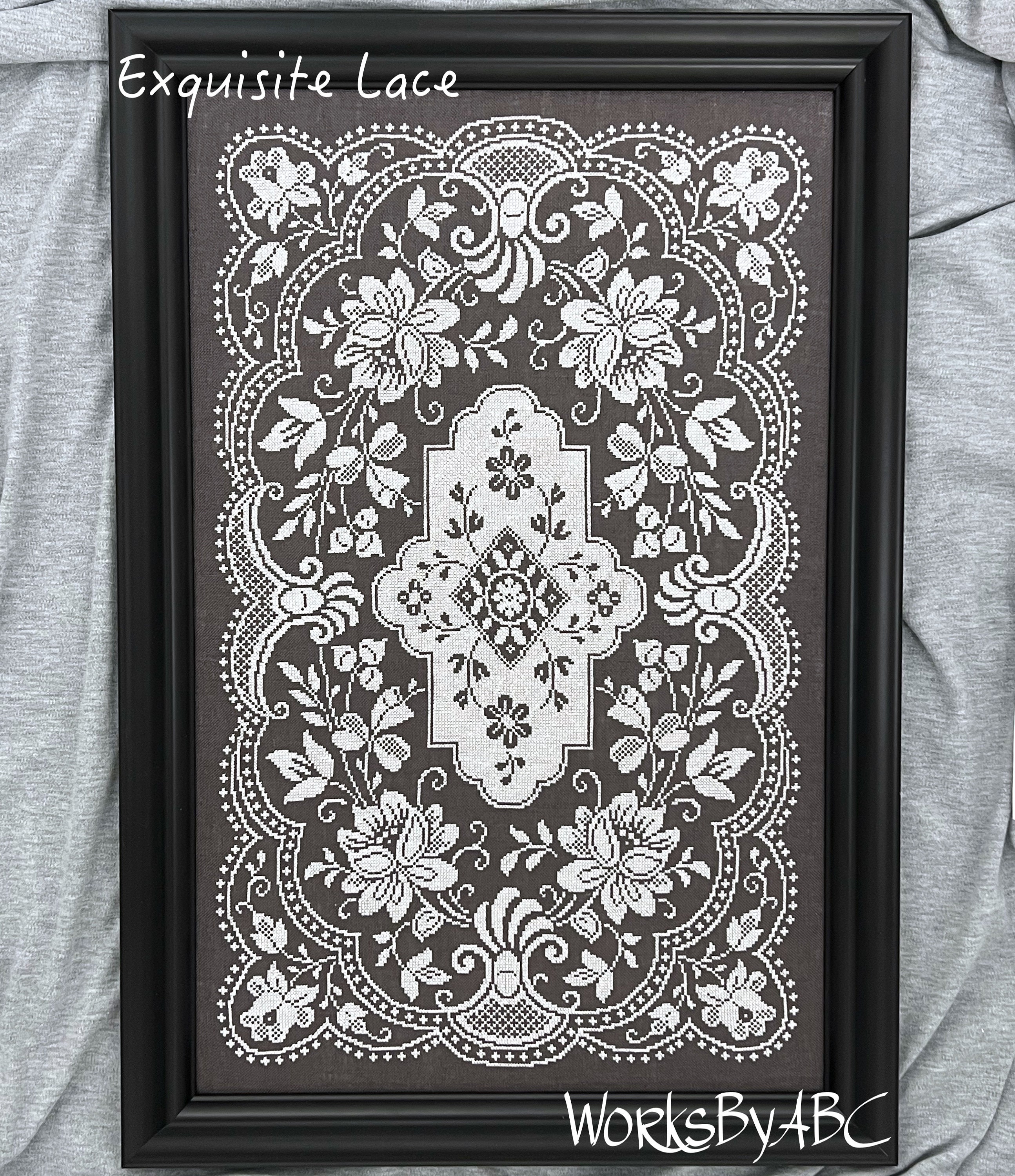 Exquisite Lace Cross Stitch Pattern (PDF) - Etsy