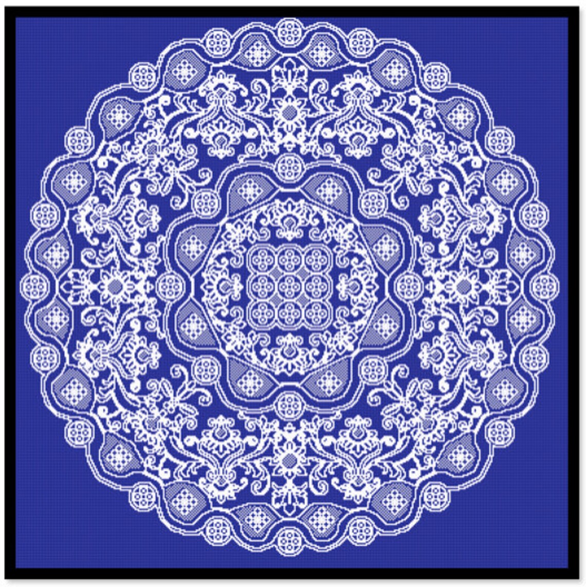 Gossamer Lace in Blackwork PDF Pattern - Etsy UK