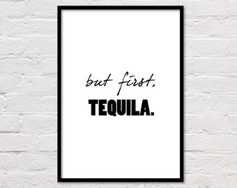 Tequila quote | Etsy