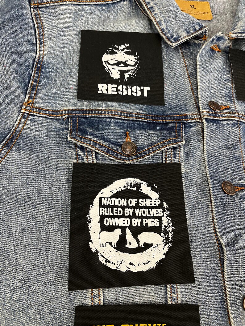 Punk Political Patch Set: Anti-establishment Sew-on Patches - Etsy