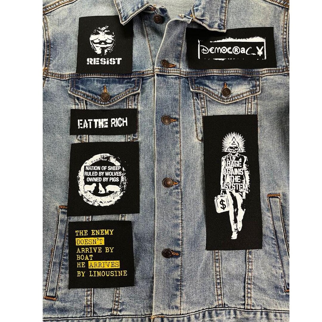 Punk Political Patch Set: Anti-establishment Sew-on Patches - Etsy