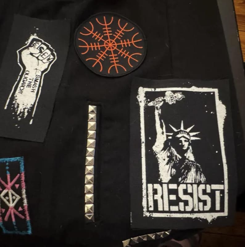 Resist Punk Patch: Sew-on Political Patch - Statue of Liberty - Etsy