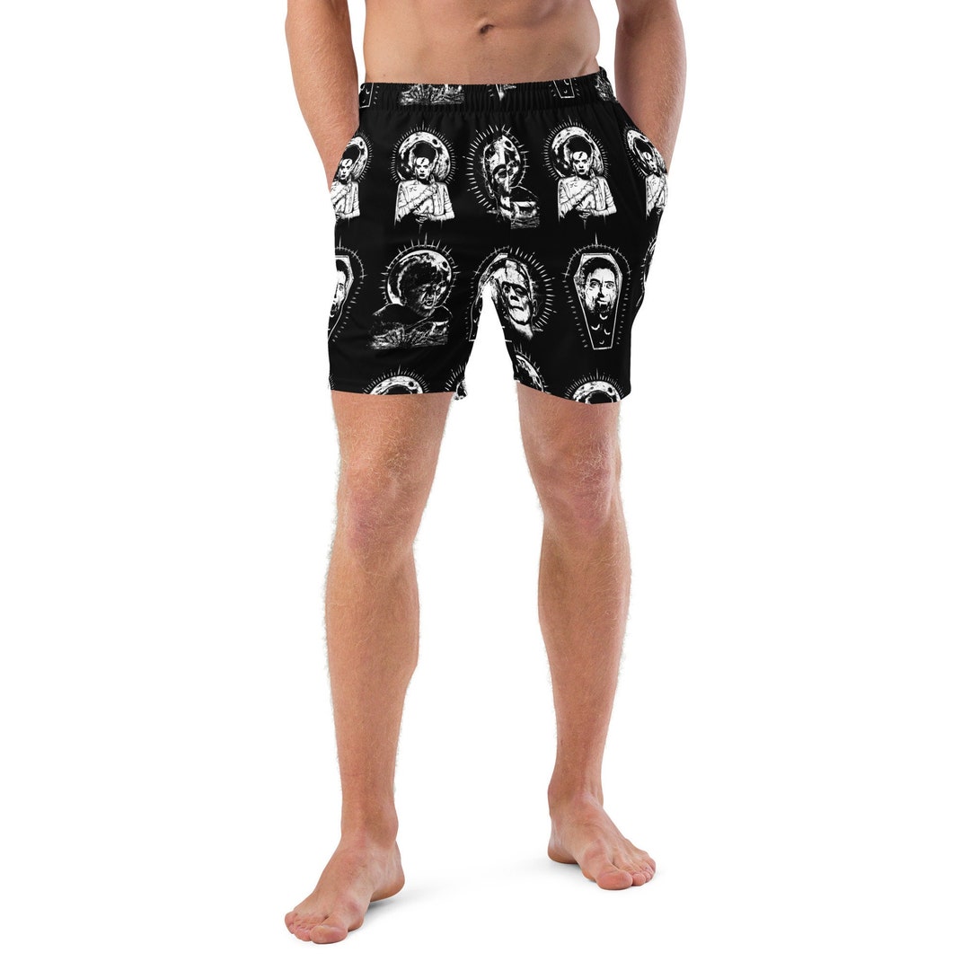 Horror Boardshorts, Monsters, Halloween Shorts - Etsy