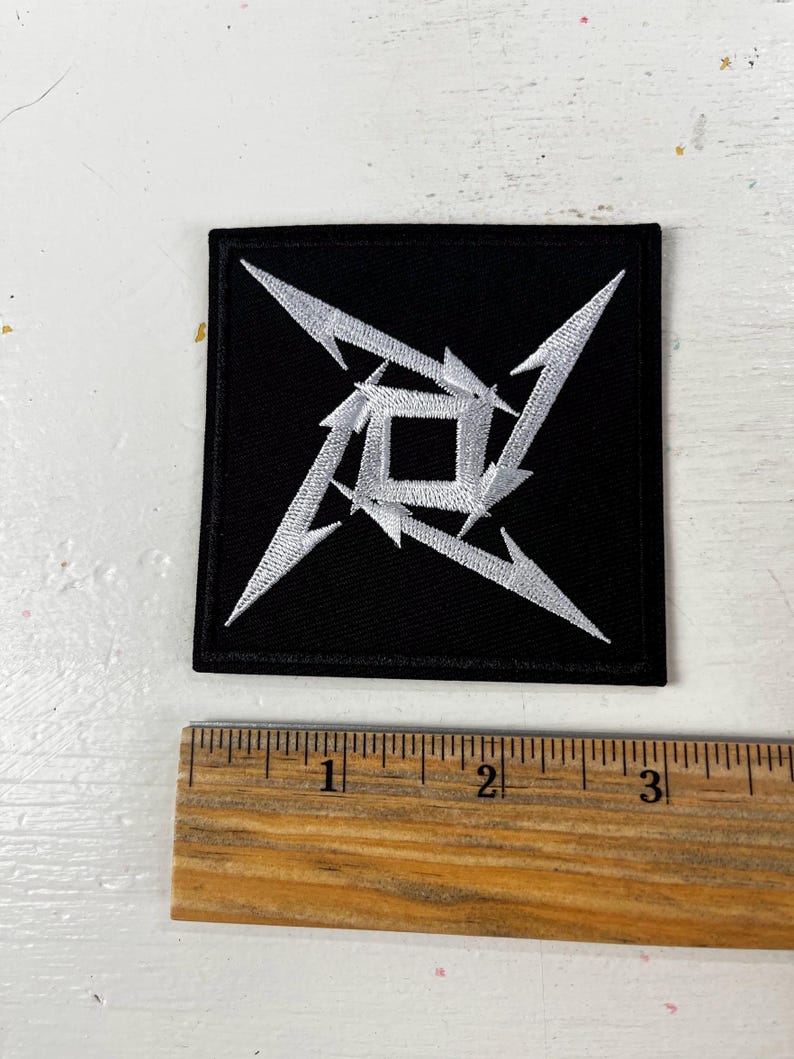 Metallica Patch, Ninja Star Logo, Heavy Metal Iron on Patch for Jackets ...
