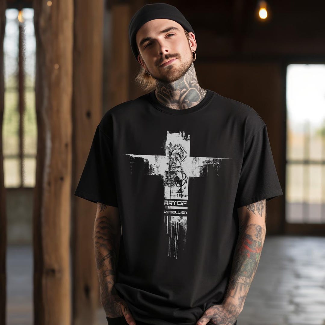 Edgy Devil Girl Guitar Shirt: Punk Rock Graphic Tee - Etsy