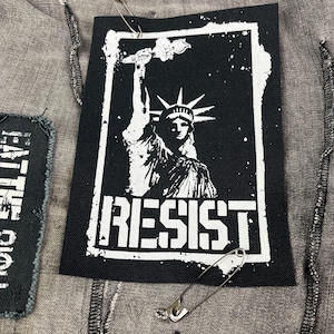Resist Punk Patch: Sew-on Political Patch - Statue of Liberty - Etsy