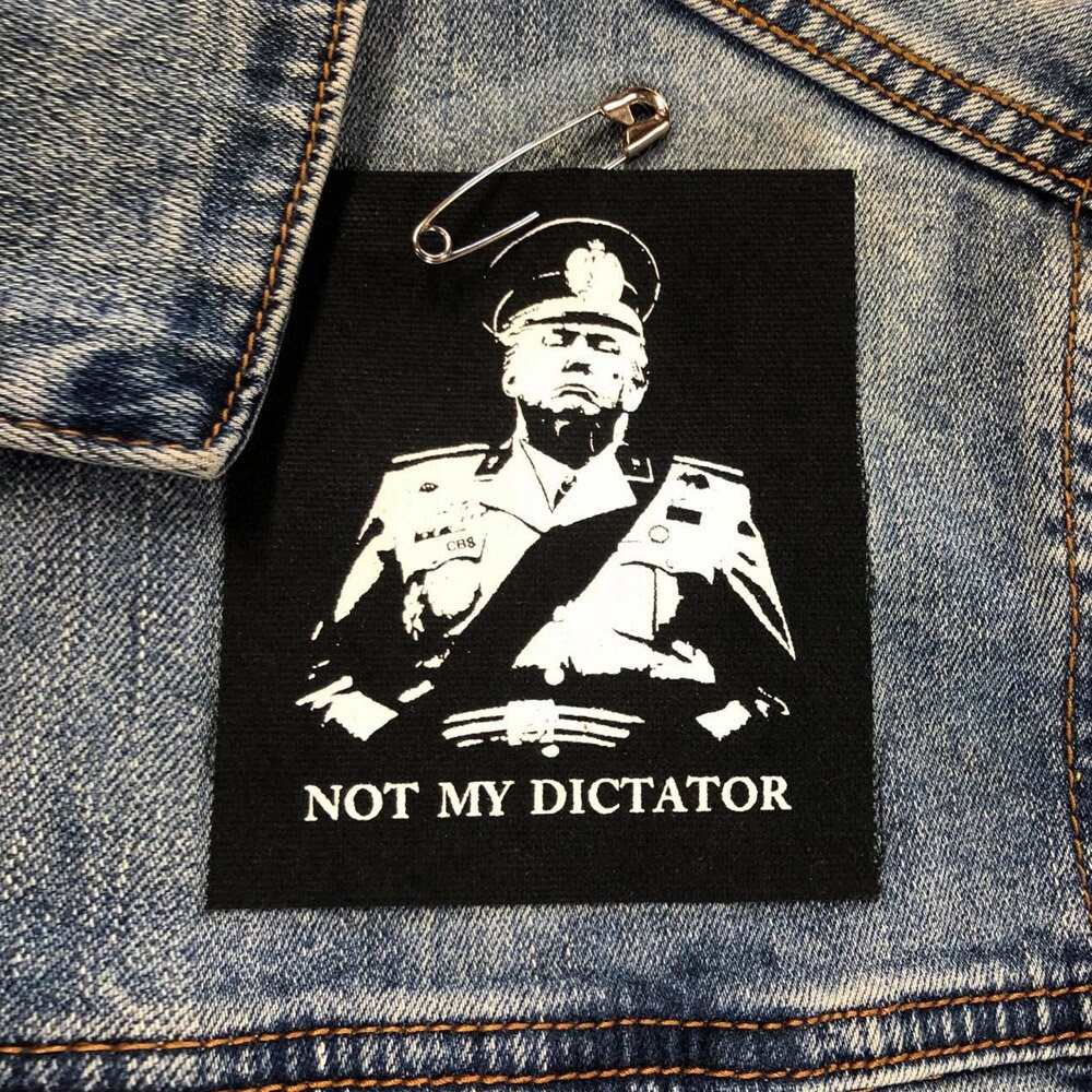 Not My Dictator Patch – Anti-authoritarian Punk Political Back Patch - Etsy