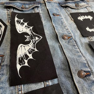 Gothic Bat Patch: Spooky Spiderweb Wings, Perfect for Punk Style and ...