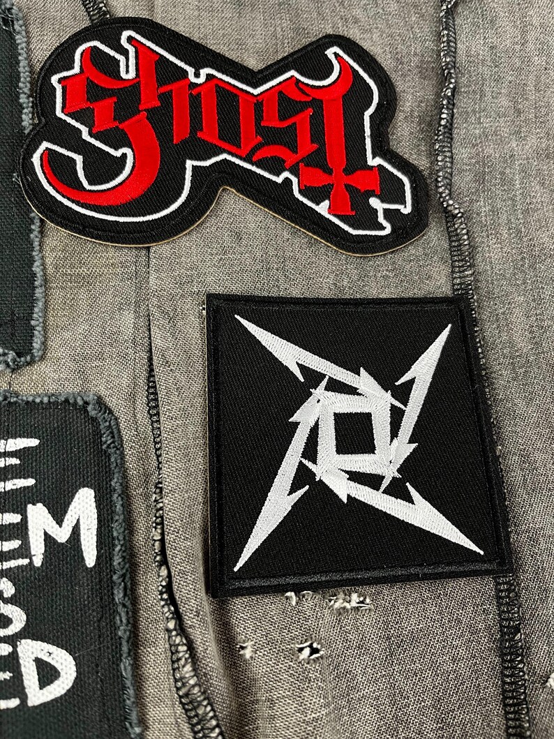 Metallica Patch, Ninja Star Logo, Heavy Metal Iron on Patch for Jackets ...