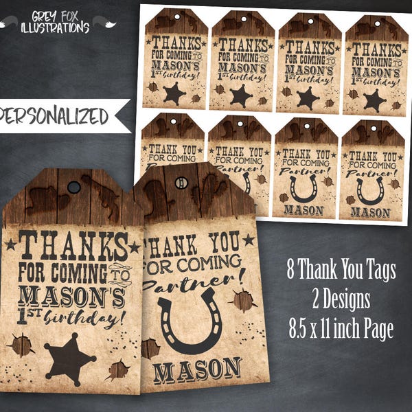 Cowboy Party Favor - Etsy