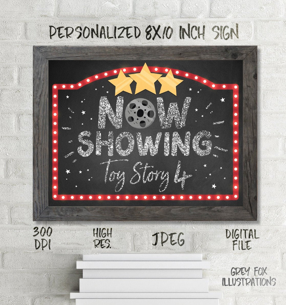 Now Showing Sign Template