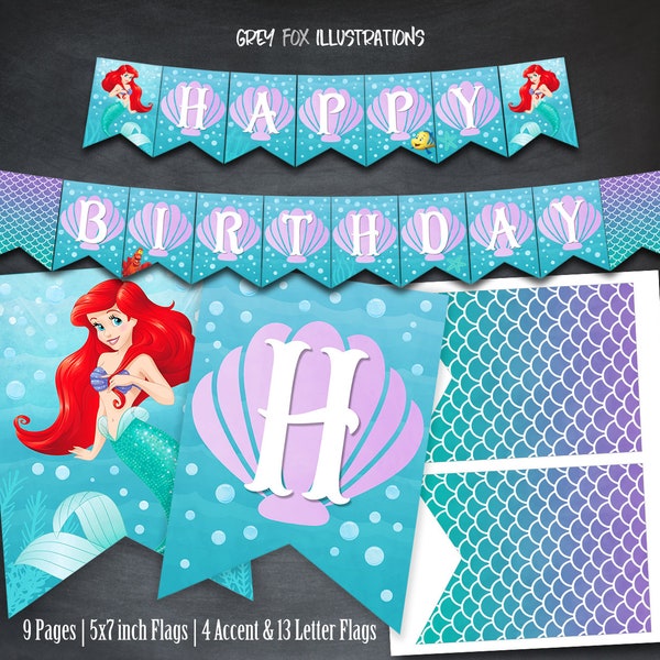 Ariel Birthday - Etsy
