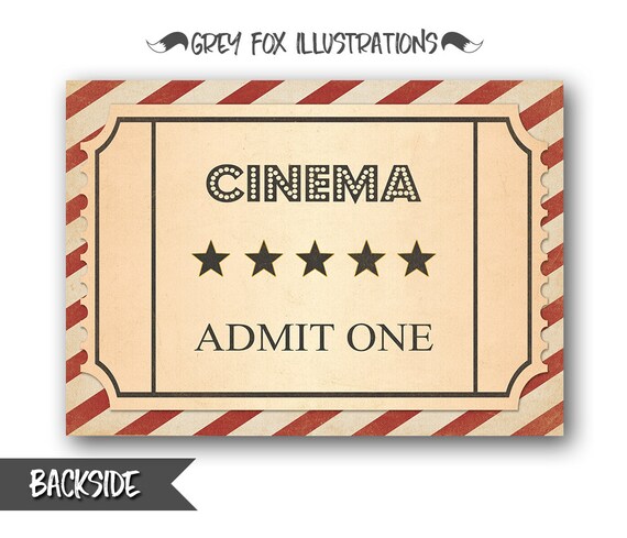 Admit One Ticket Invitation