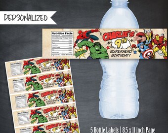 Comic Book Labels | Etsy