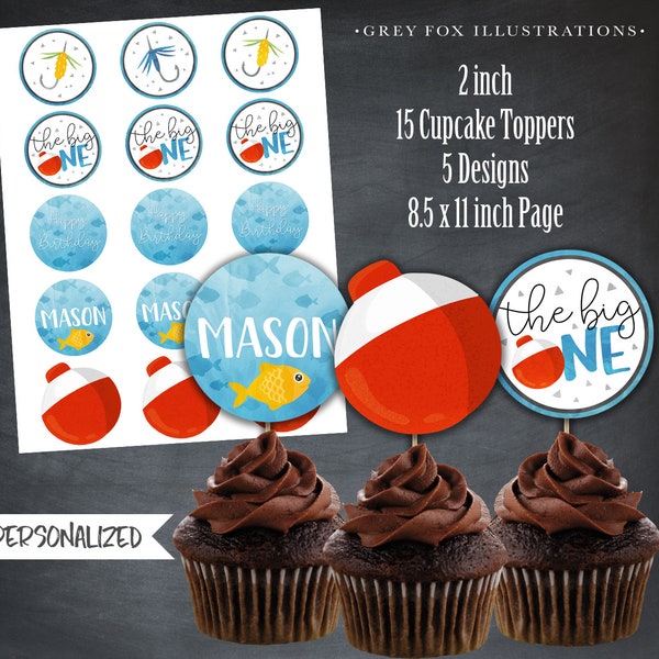 Fish Cupcake Toppers - Etsy