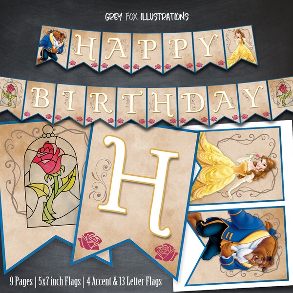 Belle Birthday Decorations - Etsy