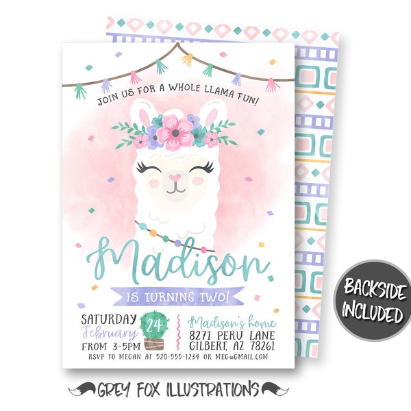 Llama Birthday Party - Etsy